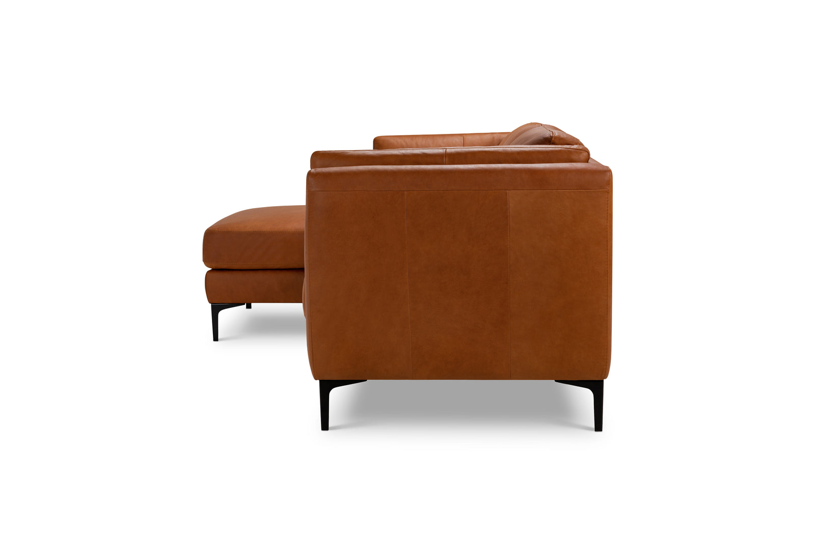 Oli Left Hand Facing Sofa in Pluto Semi Aniline Leather | SUPERBA