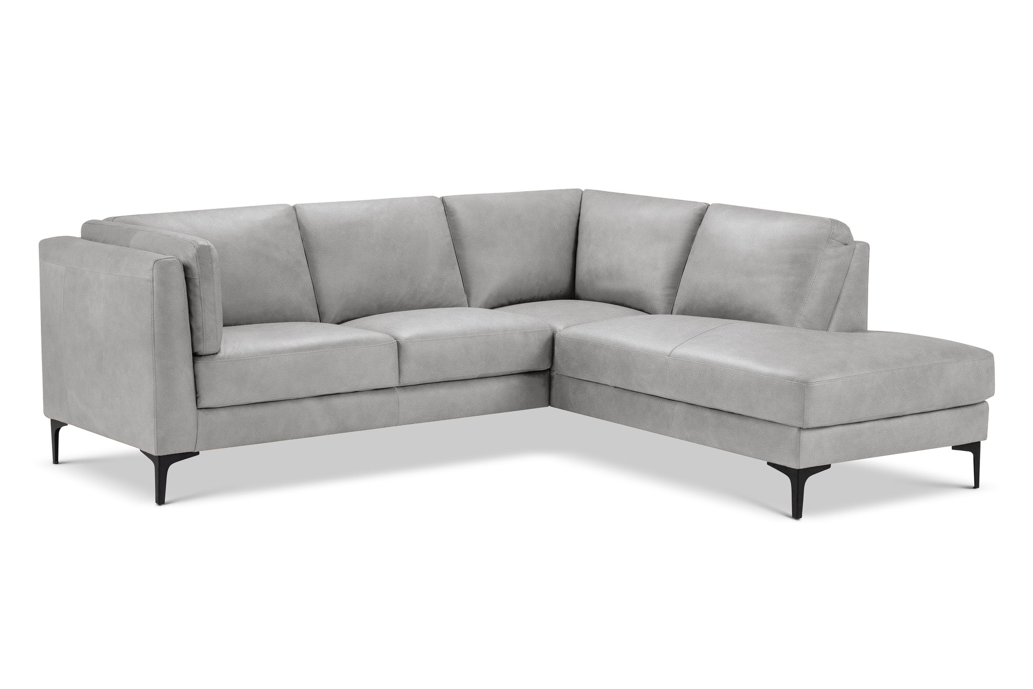 Oli Right Bumper Corner Sofa in Glace Full Aniline Leather | SUPERBA