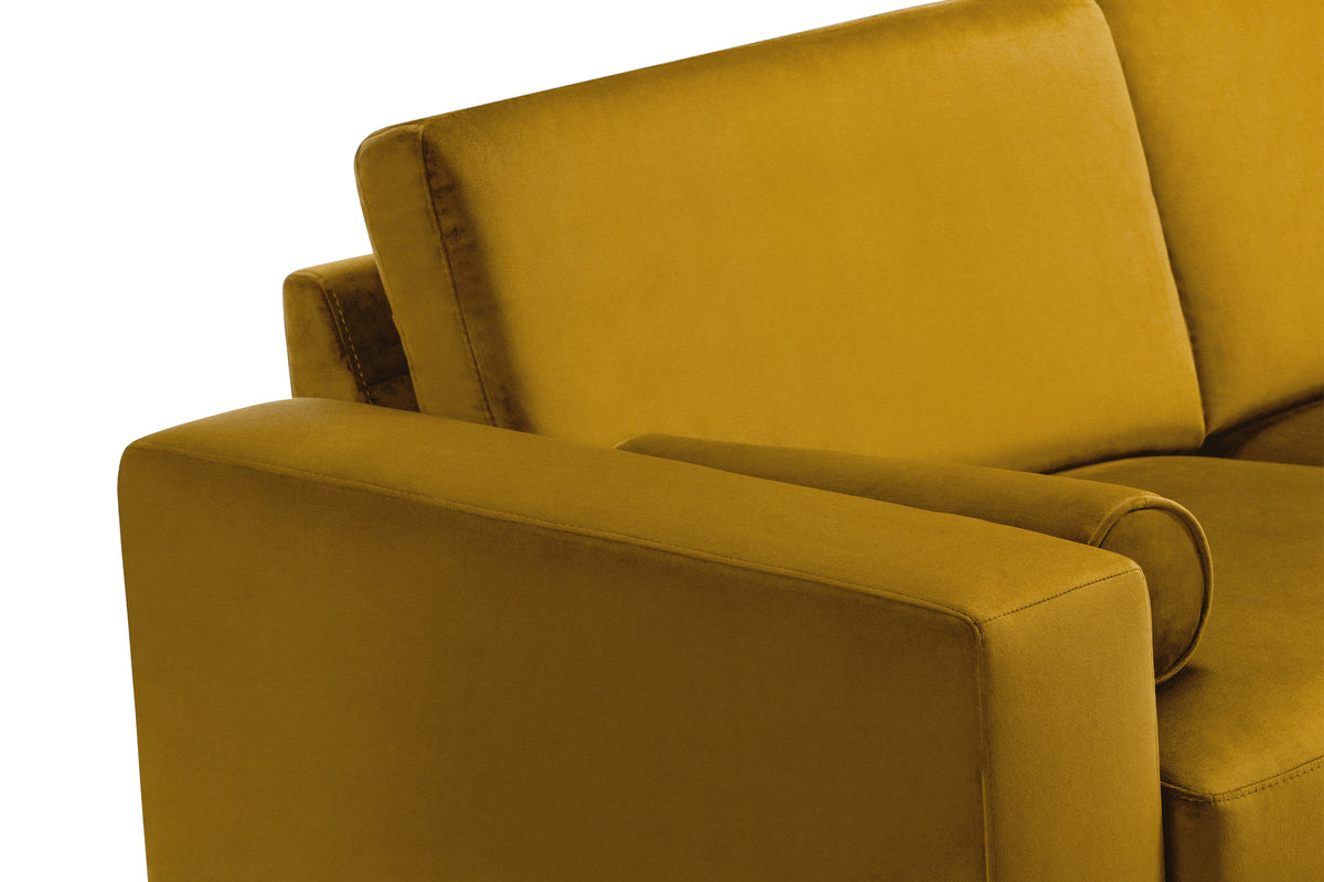 Jade Modular Right Sectional in Mustard Seed Velvet | SUPERBA