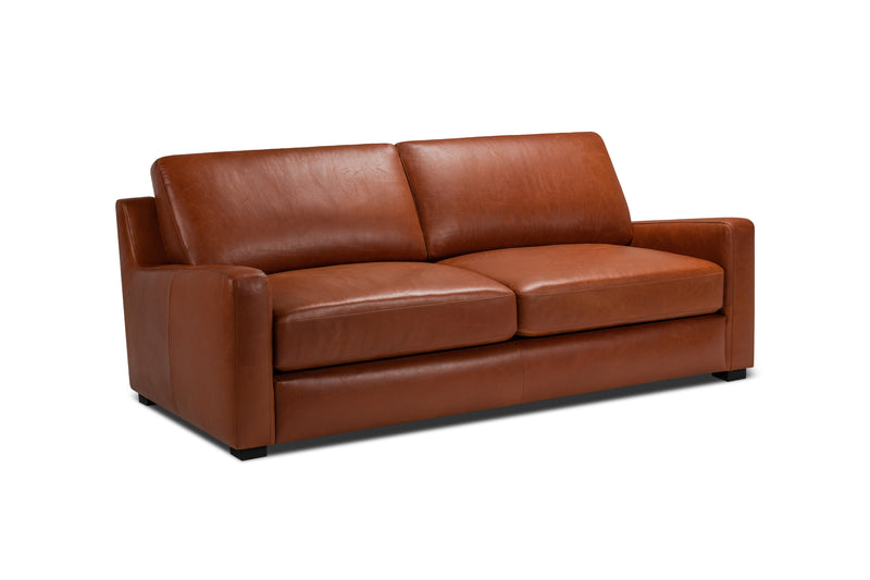 Theo Virgil Large Sofa in Malt Full Aniline Leather | SUPERBA