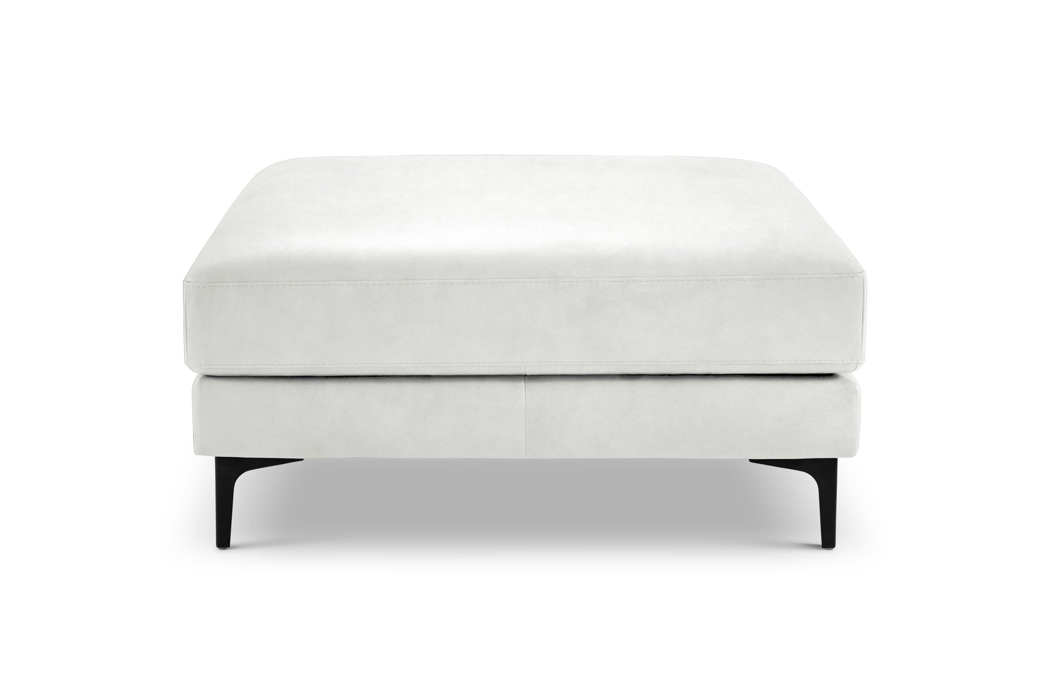 Oli Plus Footstool in Milky Full Aniline Leather | SUPERBA
