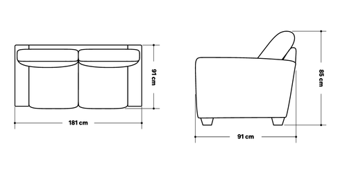 Hellyda Medium Sofa in Sparkle Velvet | SUPERBA