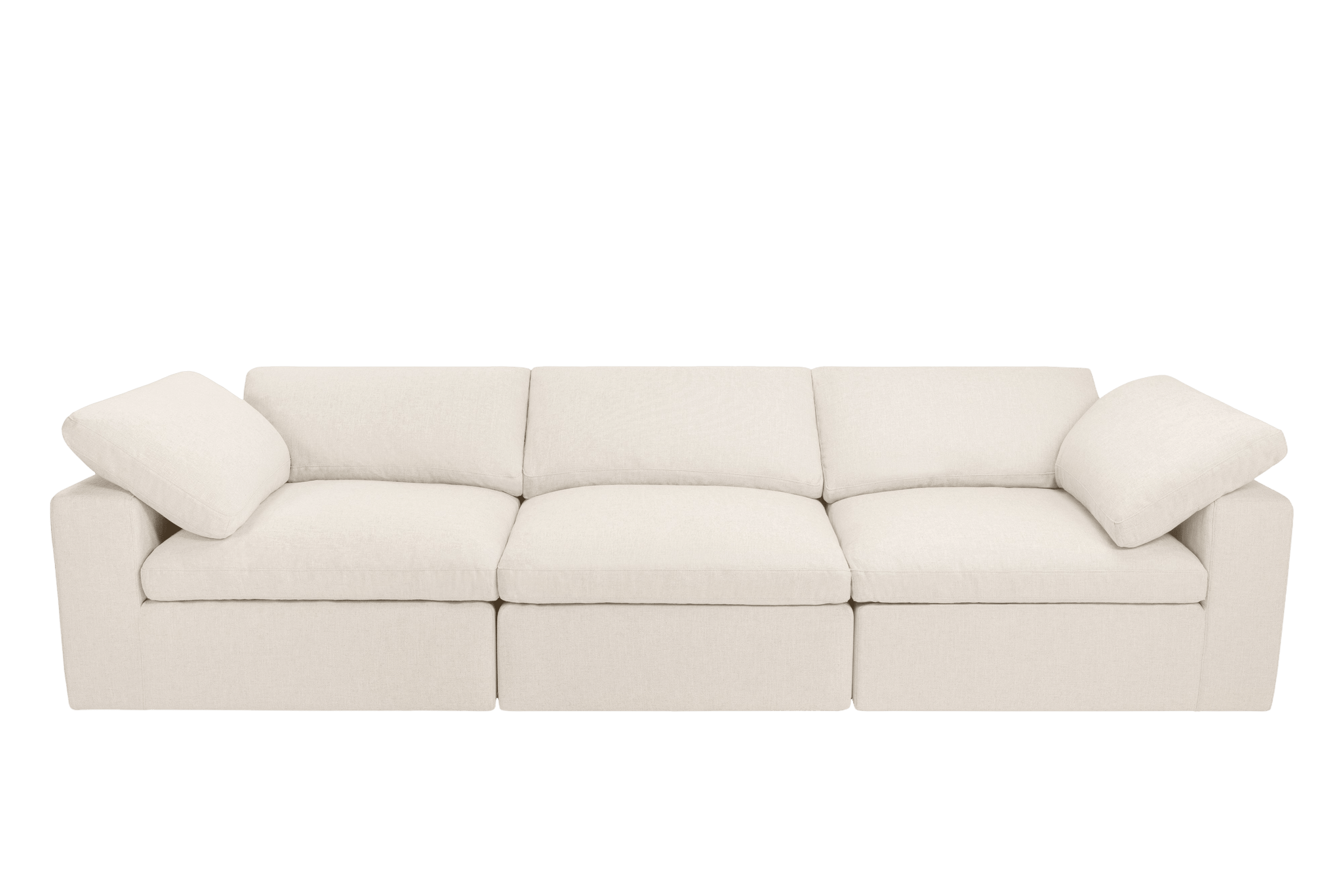 Goodman Large Sofa in Cracker Linen | SUPERBA