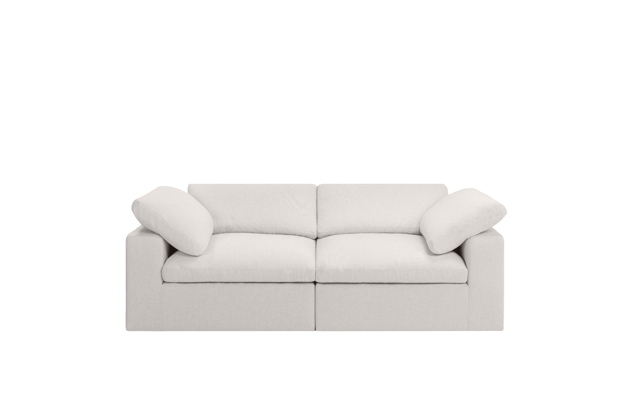 Goodman Small Sofa in Foam Linen | SUPERBA