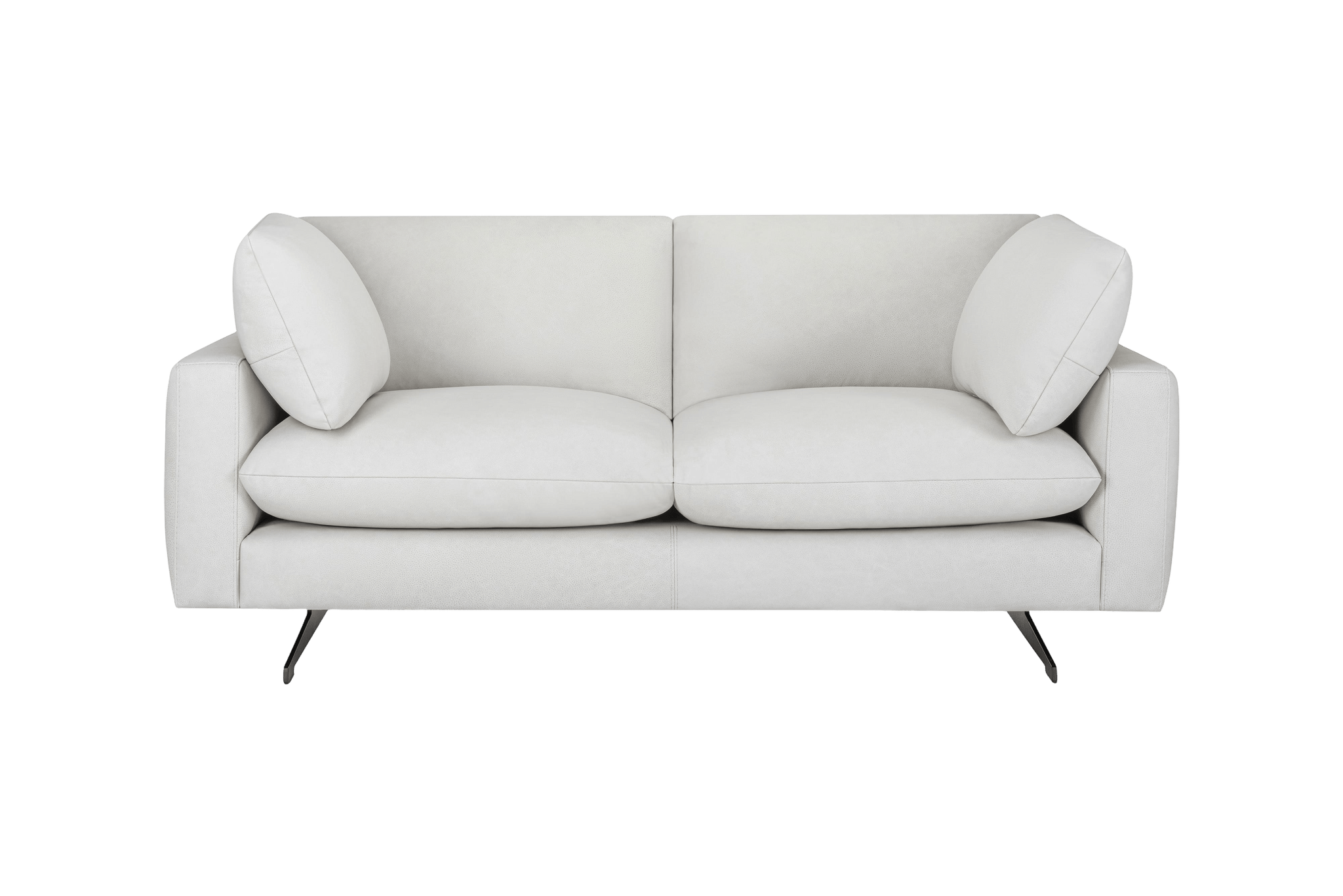 Oliver Small Sofa in Milky Full Aniline Leather | SUPERBA