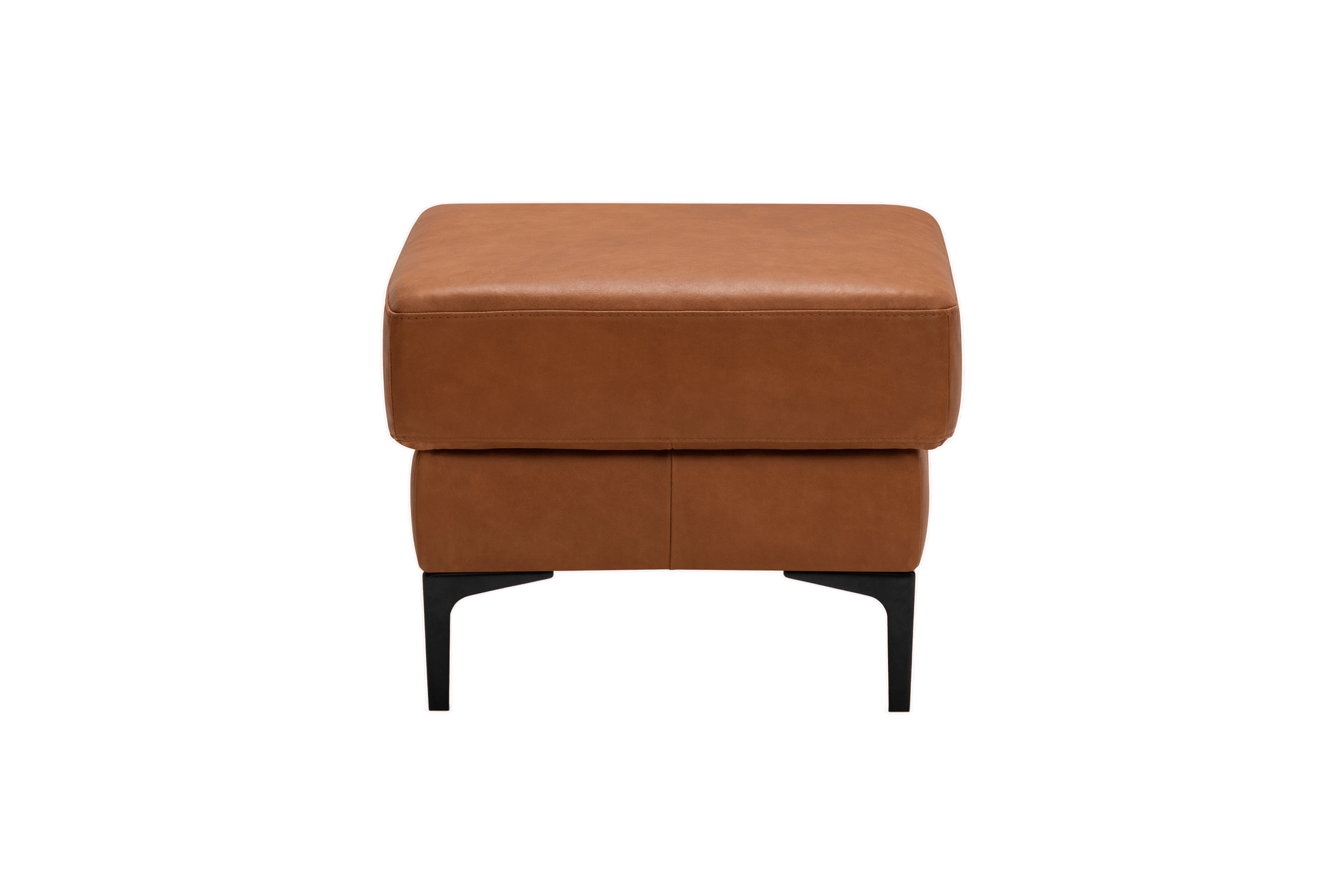 Oli Footstool in Pluto Semi Aniline Leather | SUPERBA