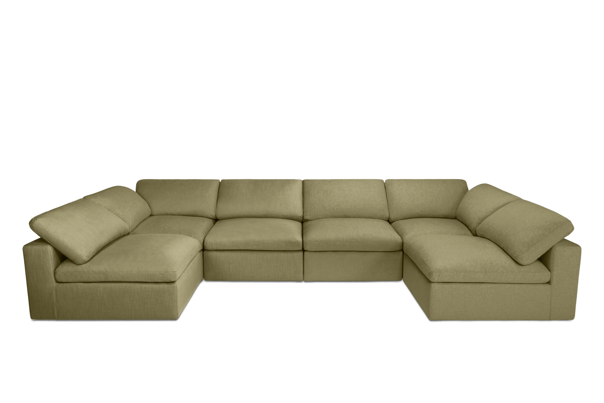 Goodman Mini Luxe Open U Shape in Sycamore Linen | SUPERBA