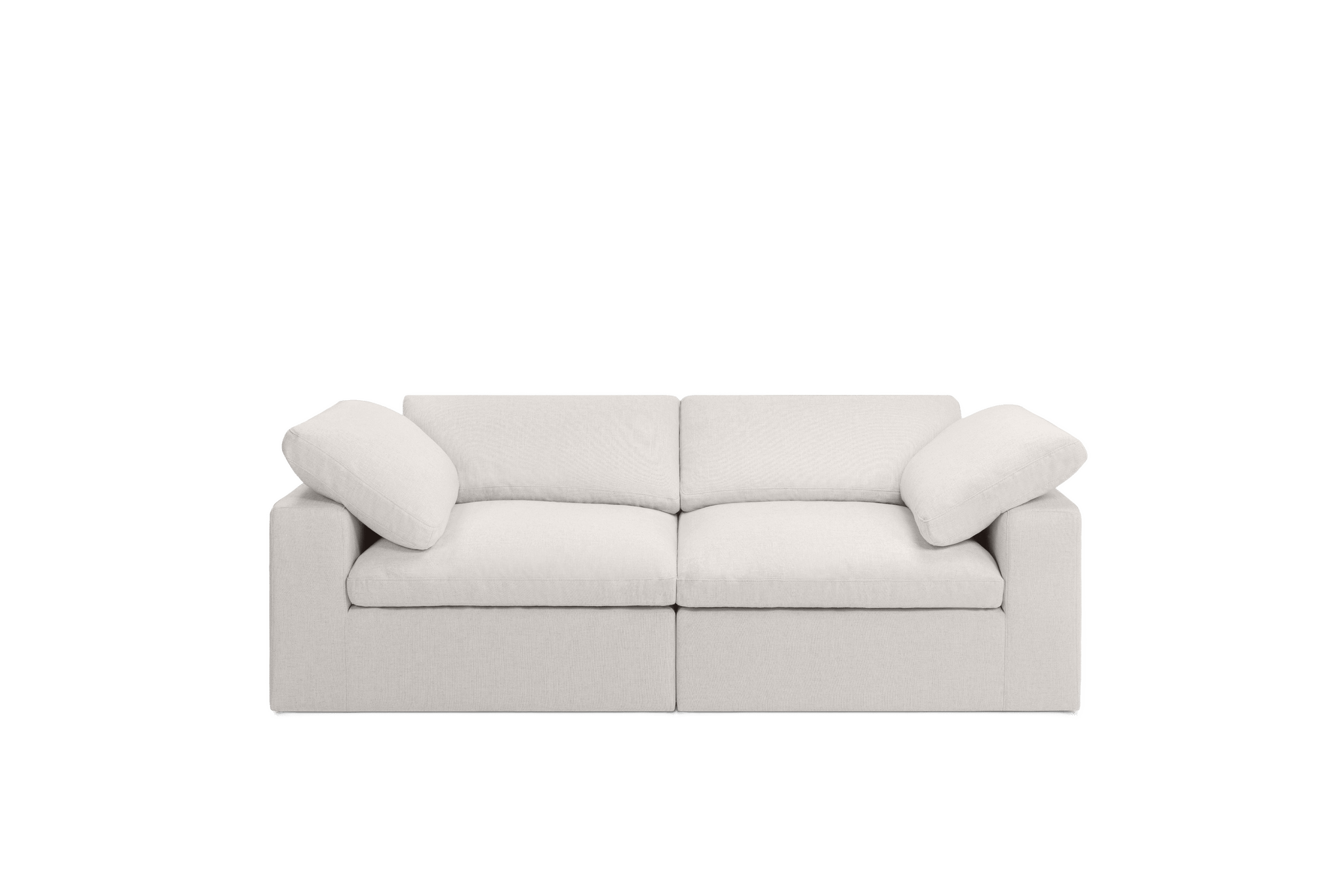 Goodman Mini Small Sofa in Foam Linen | SUPERBA